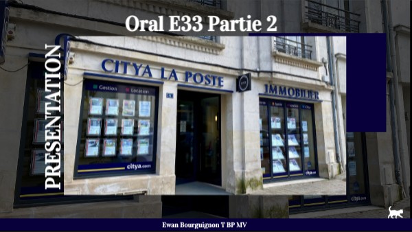 Présentation oral E33 partie 2 | Genially