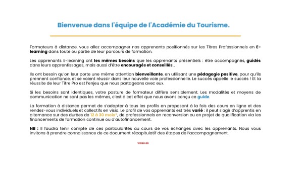 AJUSTEMENTS - Guide du formateur | Genially