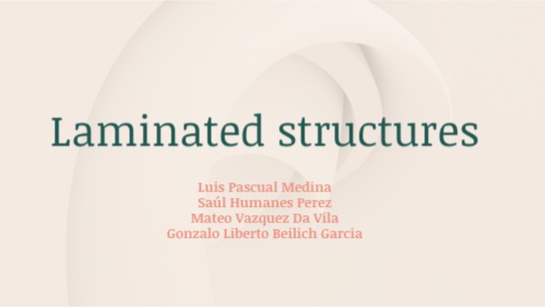 Laminated structures | Genially