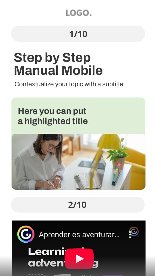 Step by Step Manual Mobile | Genially