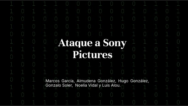 Ataque a Sony Pictures | Genially