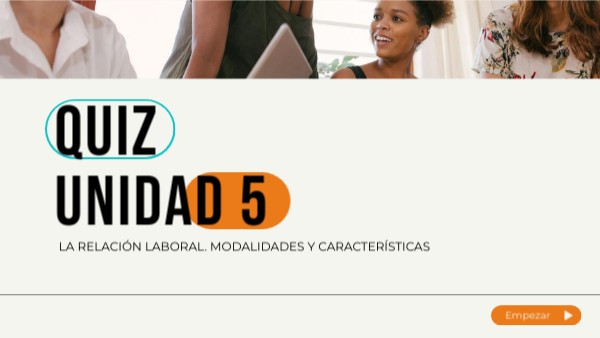 Quiz "La relación laboral" | Genially
