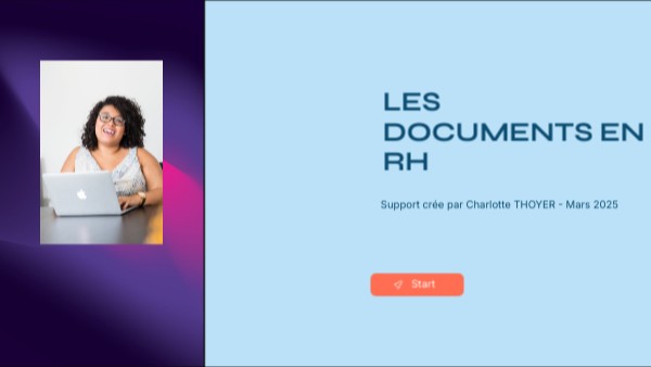 Les documents en RH - AD | Genially
