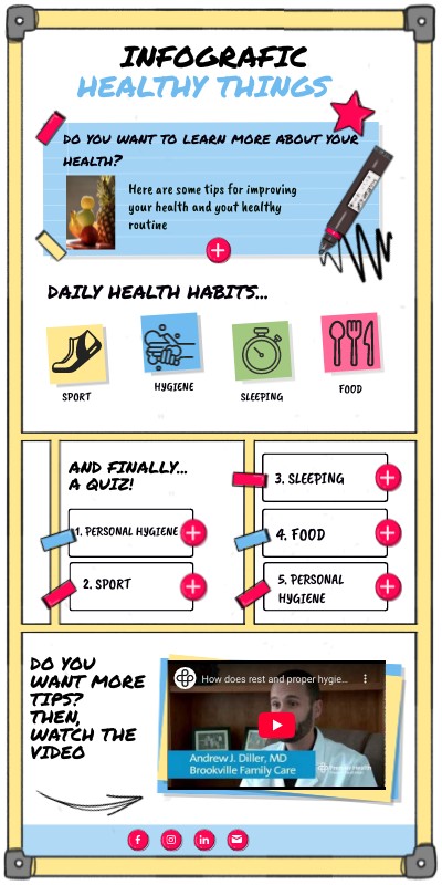 INFOGRAFIC HEALTHY THINGS | Genially