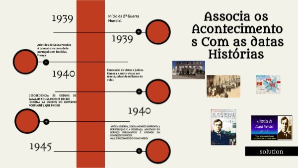 Associa os Acontecimentos Com as datas Histórias | Genially