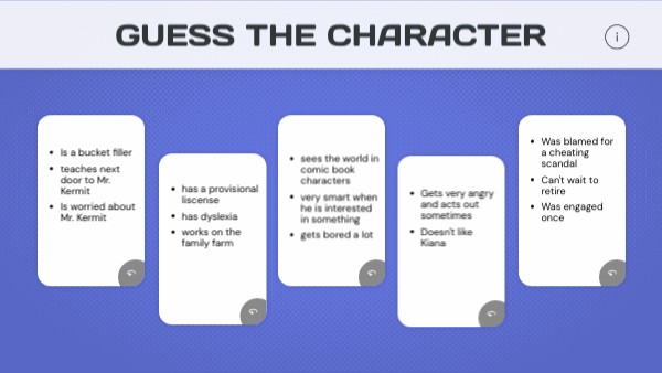 guess the character | Genially