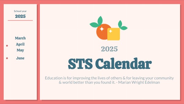 STS Calendar | Genially