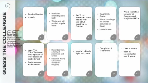 Guess the Colleague | Genially