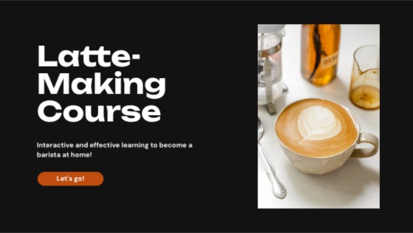 Latte- Making Course | Genially