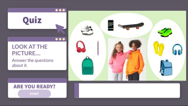 OUR THINGS. 4º. MEMORY GAME. QUIZ | Genially