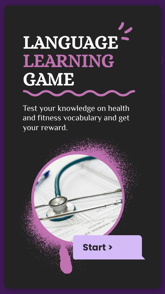 Language Learning Game Health vocabulary | Genially