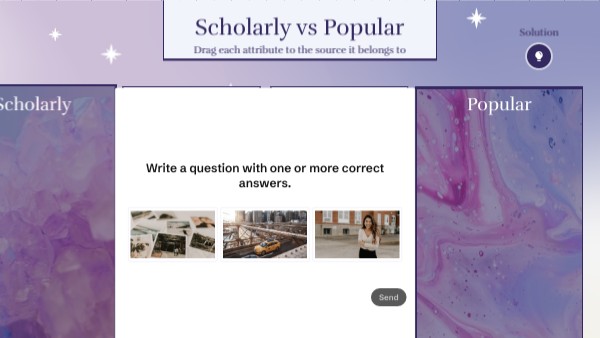 Scholarly vs Popular | Genially