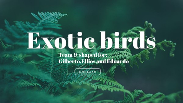 Exotic birds | Genially