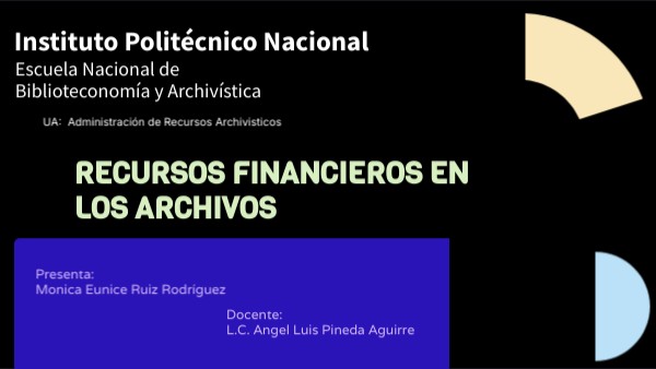 Recursos Financieros en los Archivos | Genially