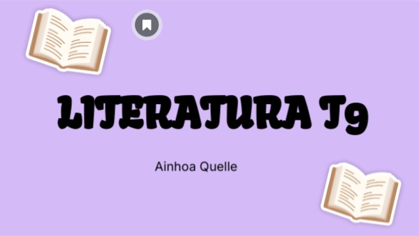 LITERATURA T9 | Genially