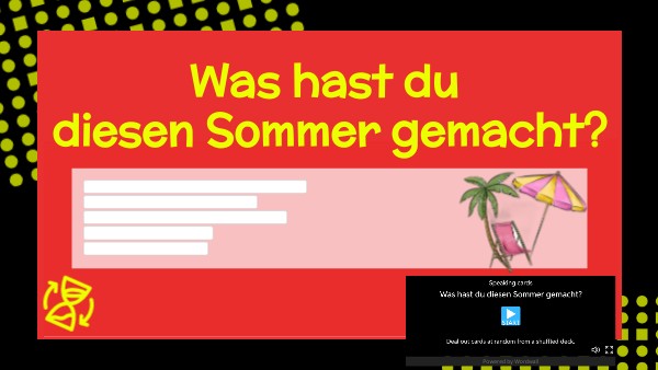 WAS HAST DU DIESEN SOMMER GEMACHT? | Genially