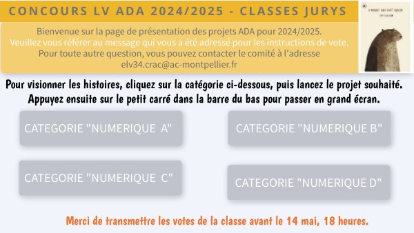 ADA 2025 - classes jury | Genially
