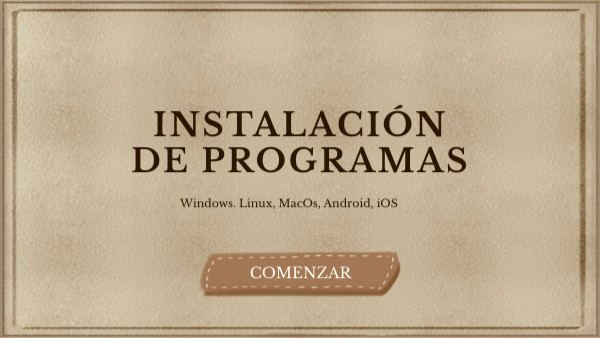 Instalación de programas | Genially