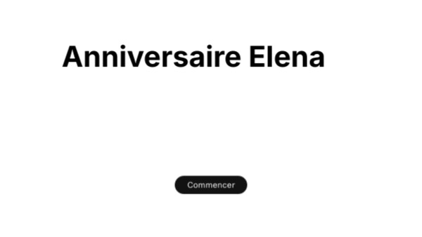 Anniversaire Elena | Genially