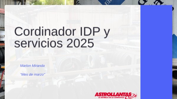 Cordinador IDP y servicios marzo 2025 | Genially