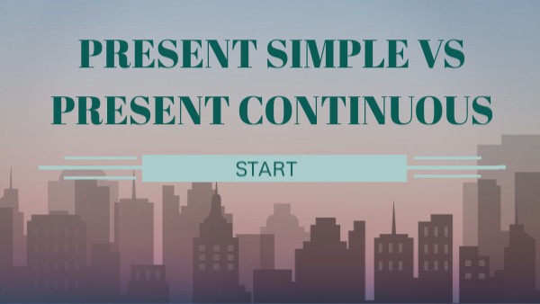 present simple vs present continuous | Genially