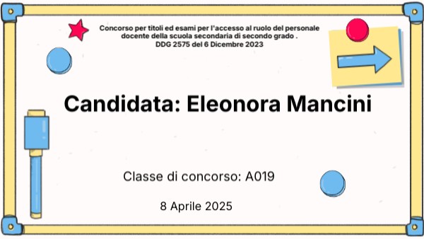Candidata: Eleonora Mancini | Genially