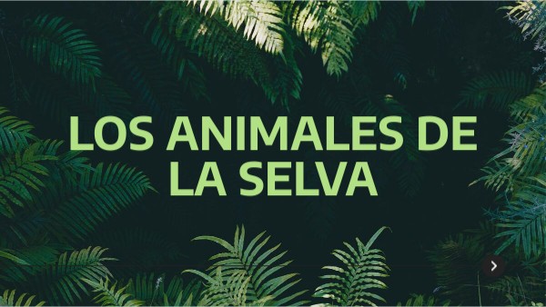 LOS ANIMALES DE LA SELVA | Genially