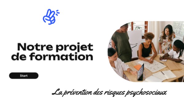Notre projet texde formation | Genially