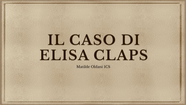 ELISA CLAPS | Genially
