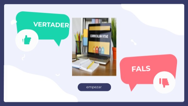 Quant saps de Cv i carta? | Genially