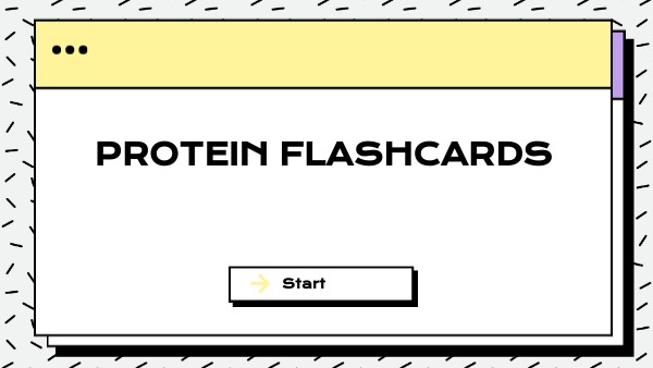Protein Flashcards | Genially