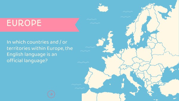Territories where English is official language in Europe | Genially