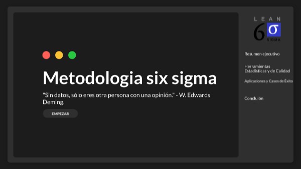Metodologia six sigma | Genially