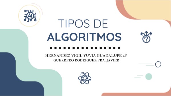 TIPOS DE ALGORITMOS | Genially