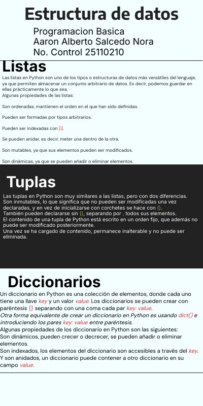 Estructura de datos | Genially