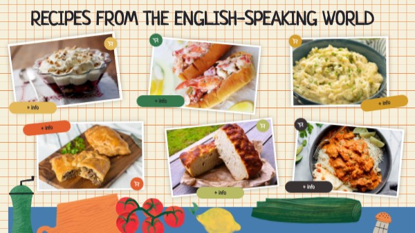 Recipes from English speaking countries | Genially