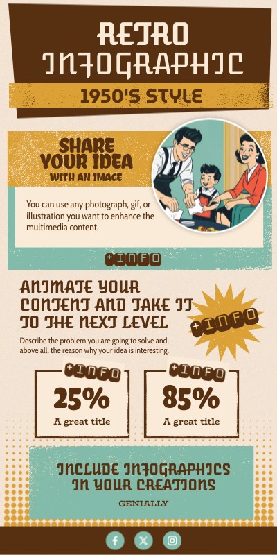 Retro Infographic | Genially