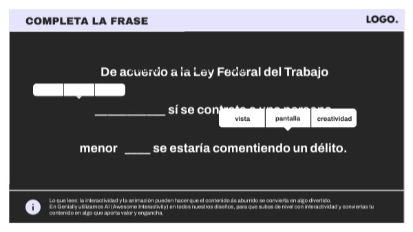 COMPLETA LA FRASE | Genially