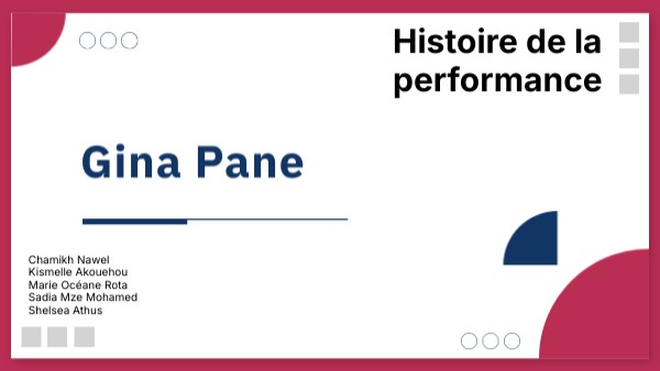 Gina Pane | Genially