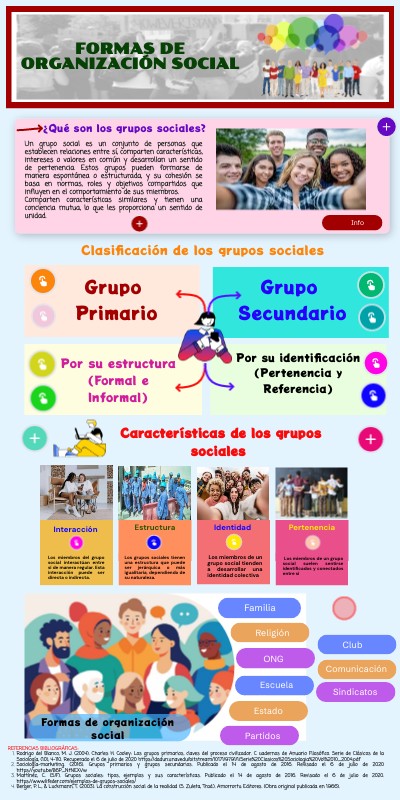 Infografía Organización social | Genially