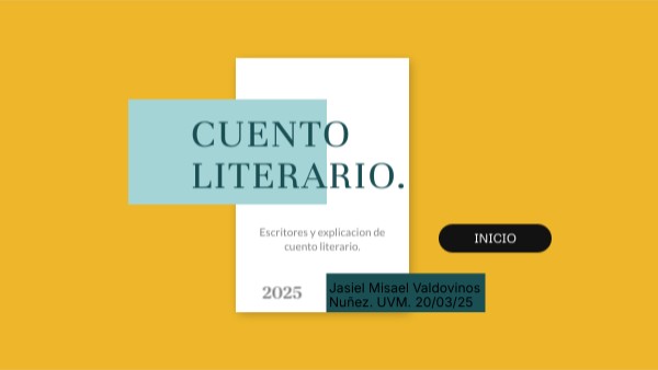 CUENTO LITERARIO. | Genially