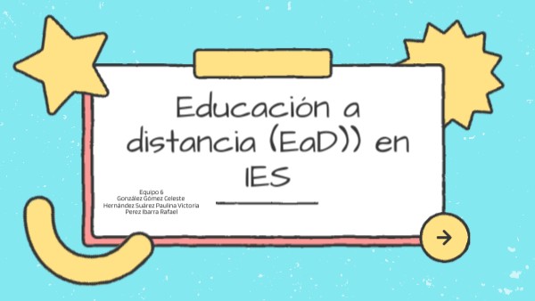 Educación a distancia (EaD)) en IES | Genially