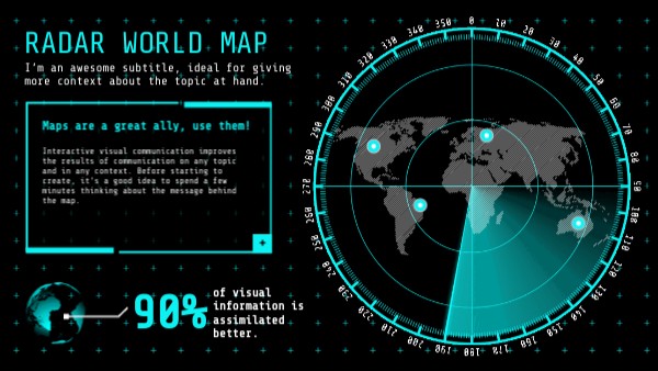 Radar world map | Genially