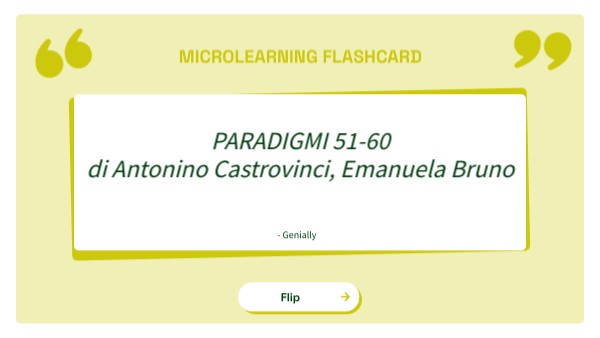 Paradigmi 51-60 | Genially
