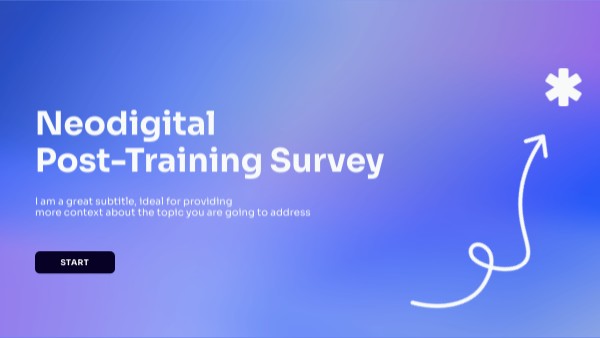 Sondage post-formation néo-digital | Genially