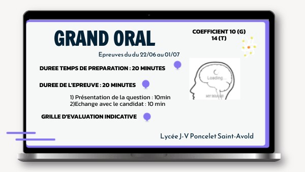 GRAND ORAL | Genially