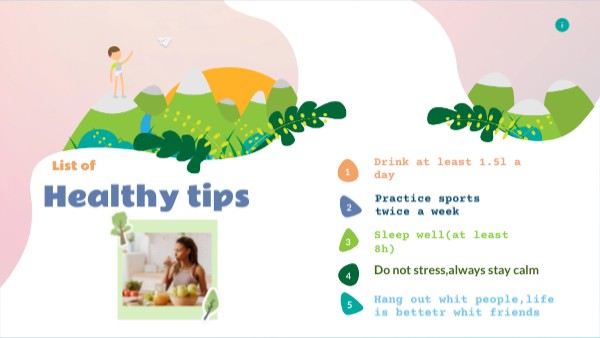 Healthy tips | Genially