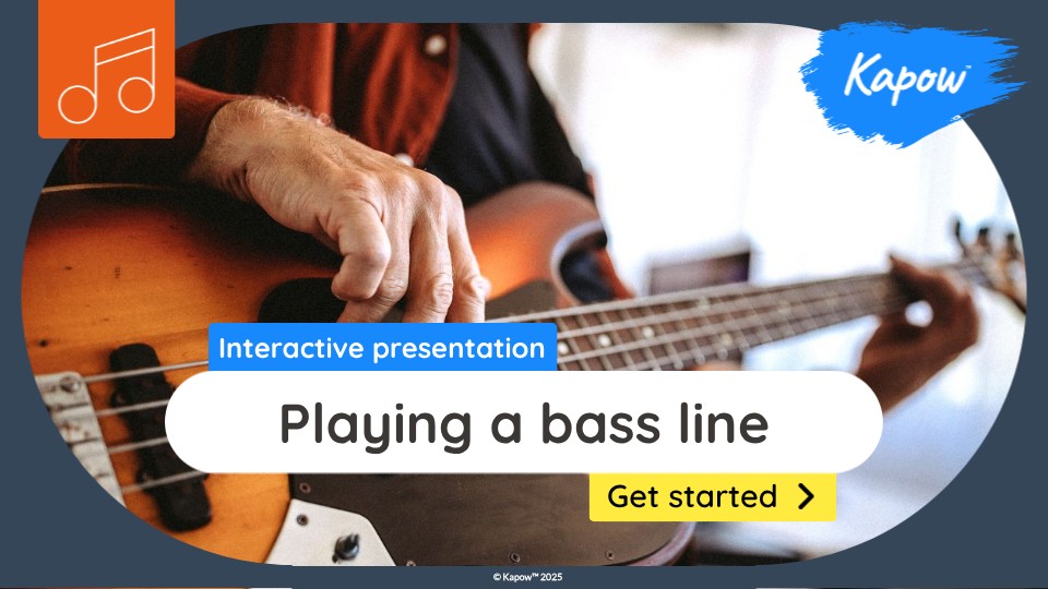 L1 Playing a bass line | Genially