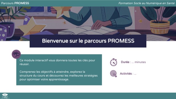 Bienvenue sur le parcours PROMESS | Genially