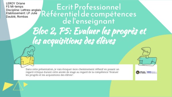 Ecrit Professionnel bloc 2 | Genially